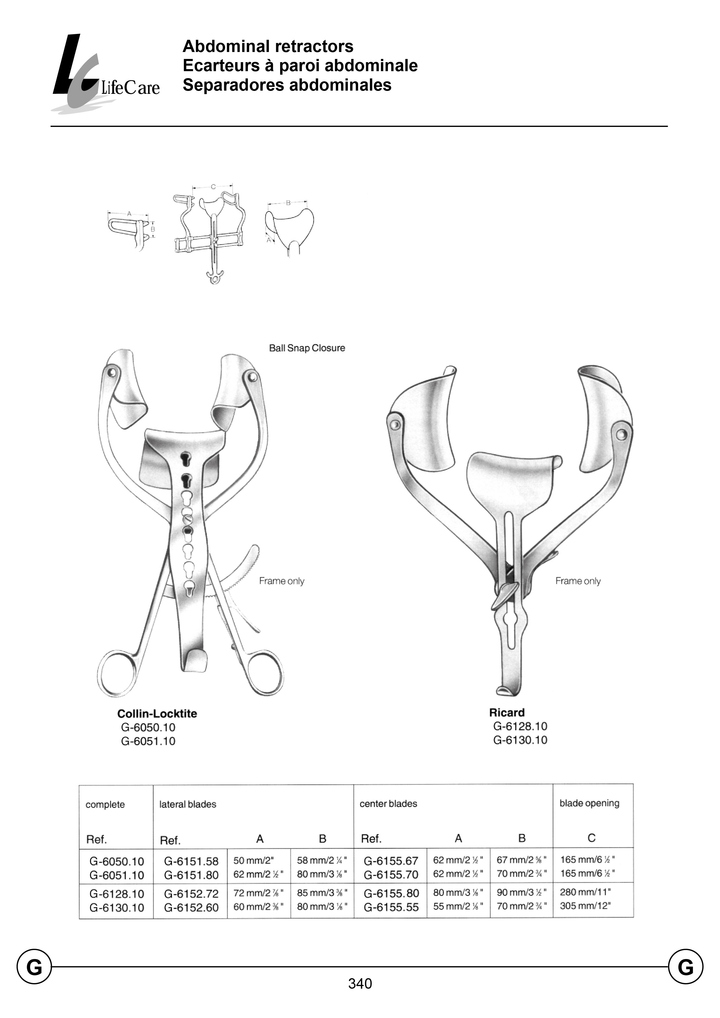 LifeCare | Self retaining Abdominal Retractor