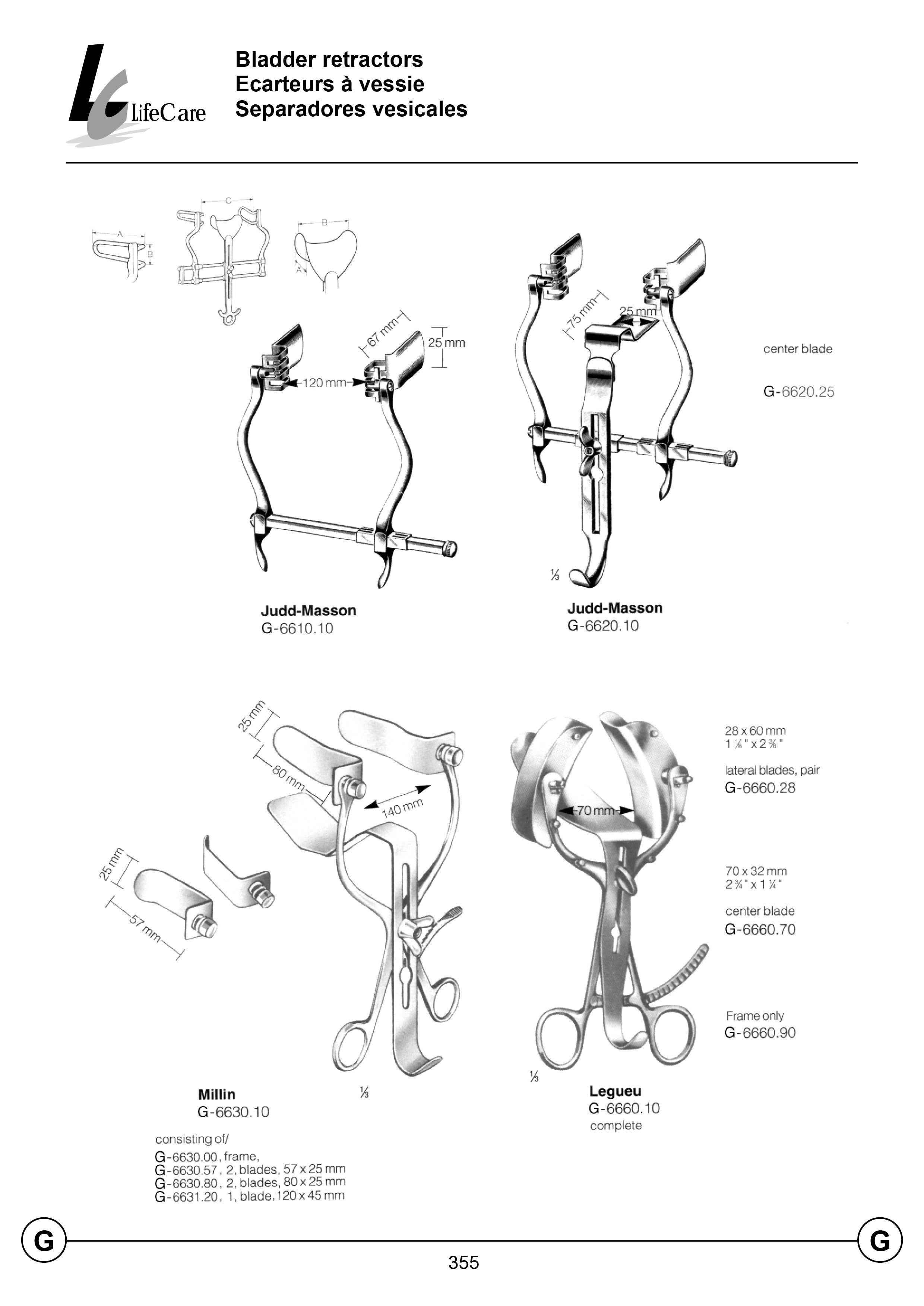 LifeCare | Bladder Retractors