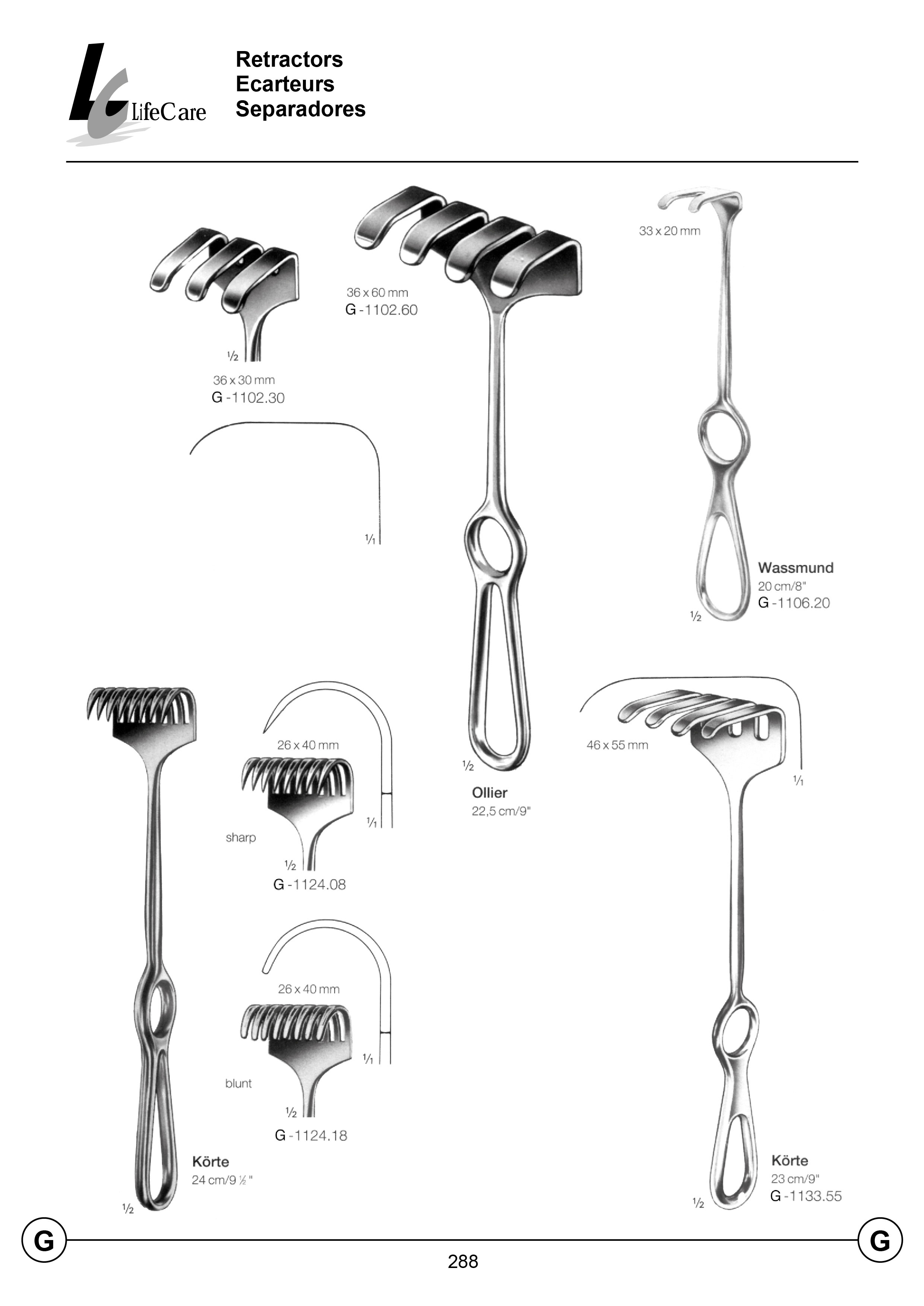 LifeCare | Multi Prongs Retractors