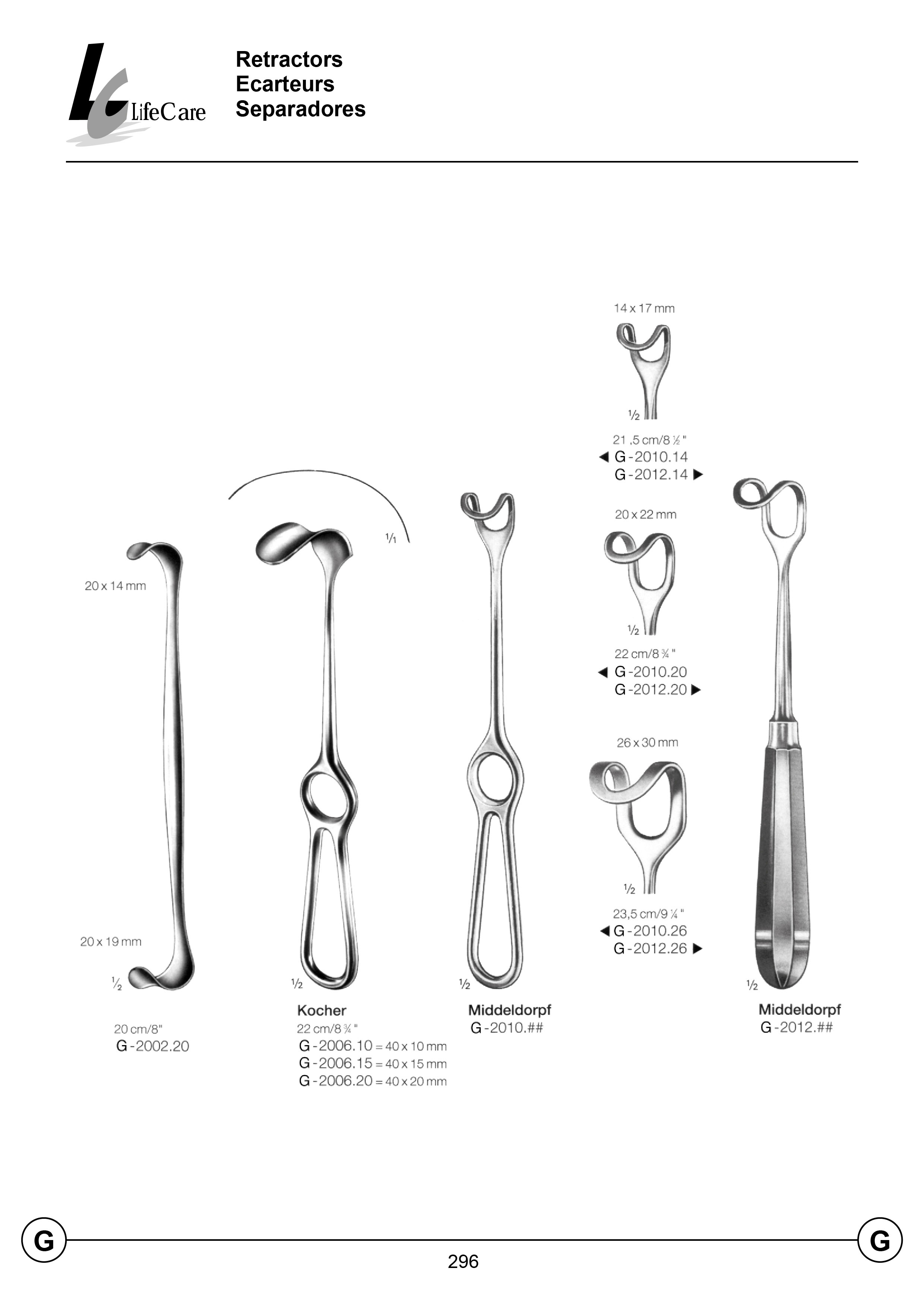 LifeCare | Retractors