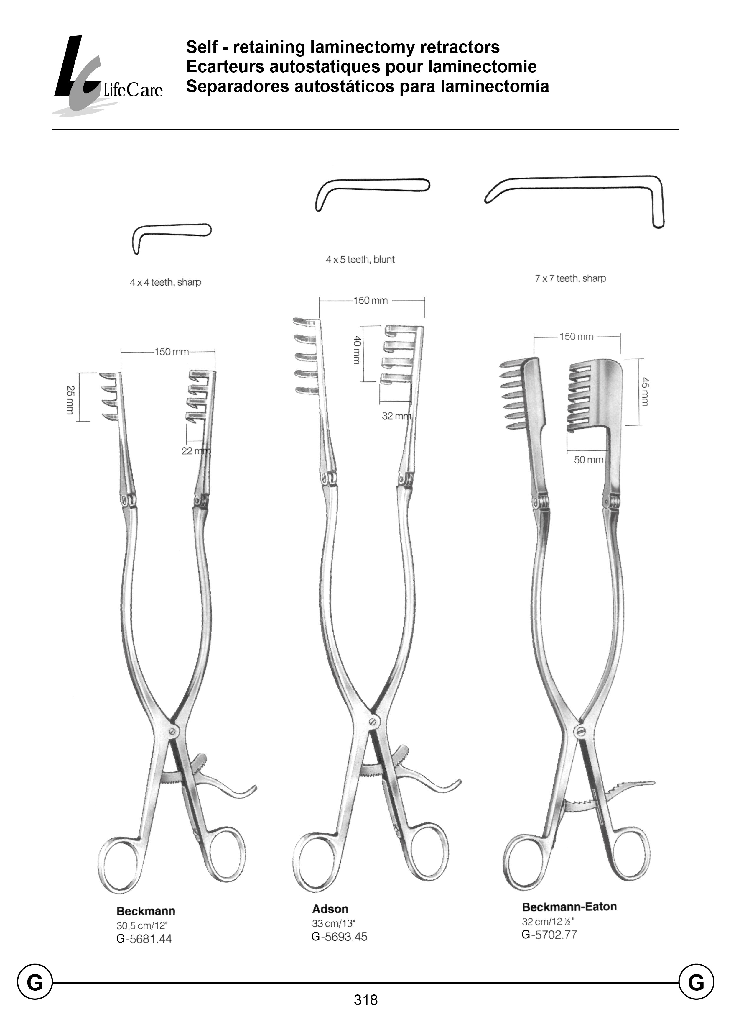 LifeCare | Laminectomy Retractors