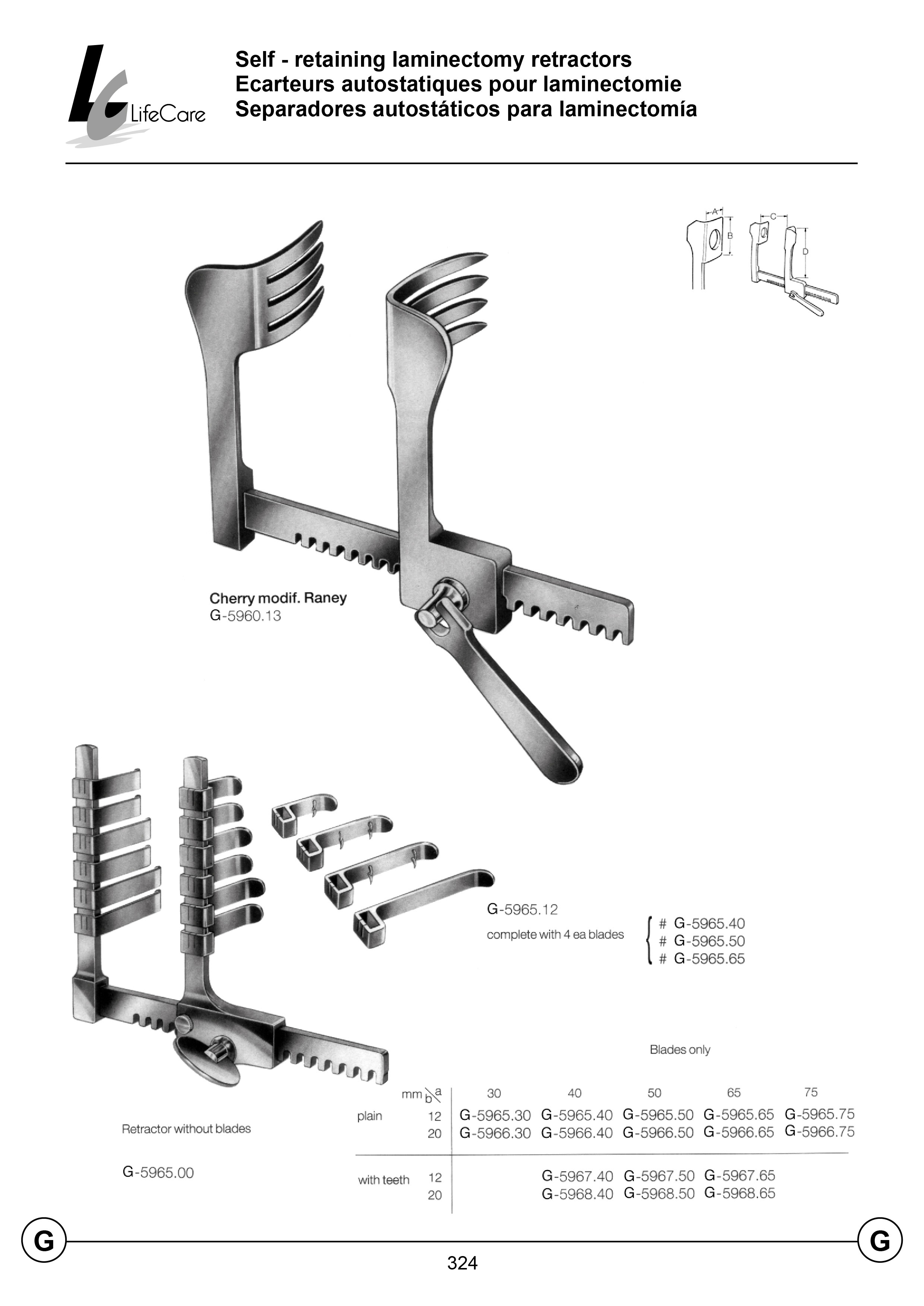 LifeCare | Lamina & Cervical Retractors