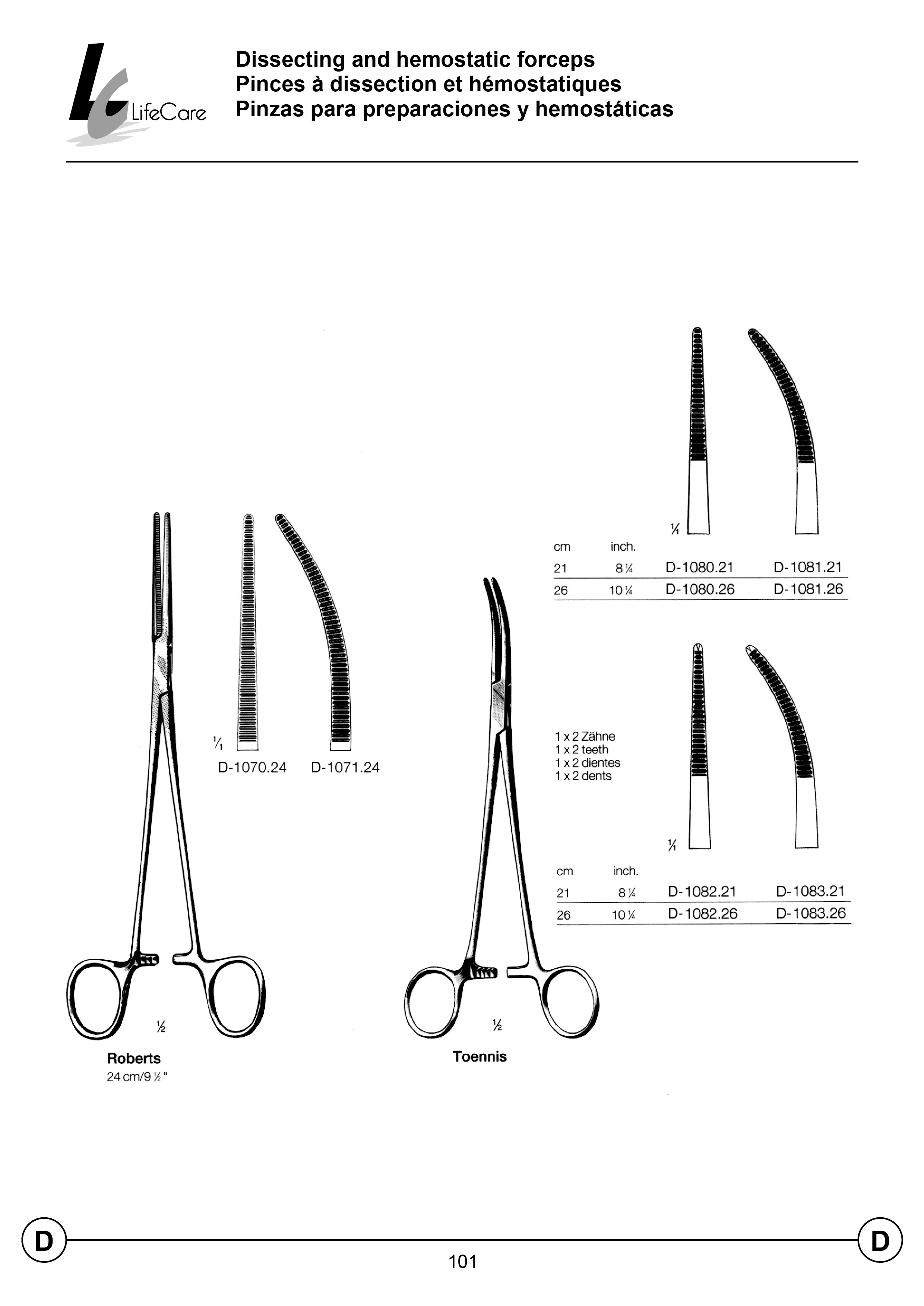 LifeCare | Thoracic Artery Forceps