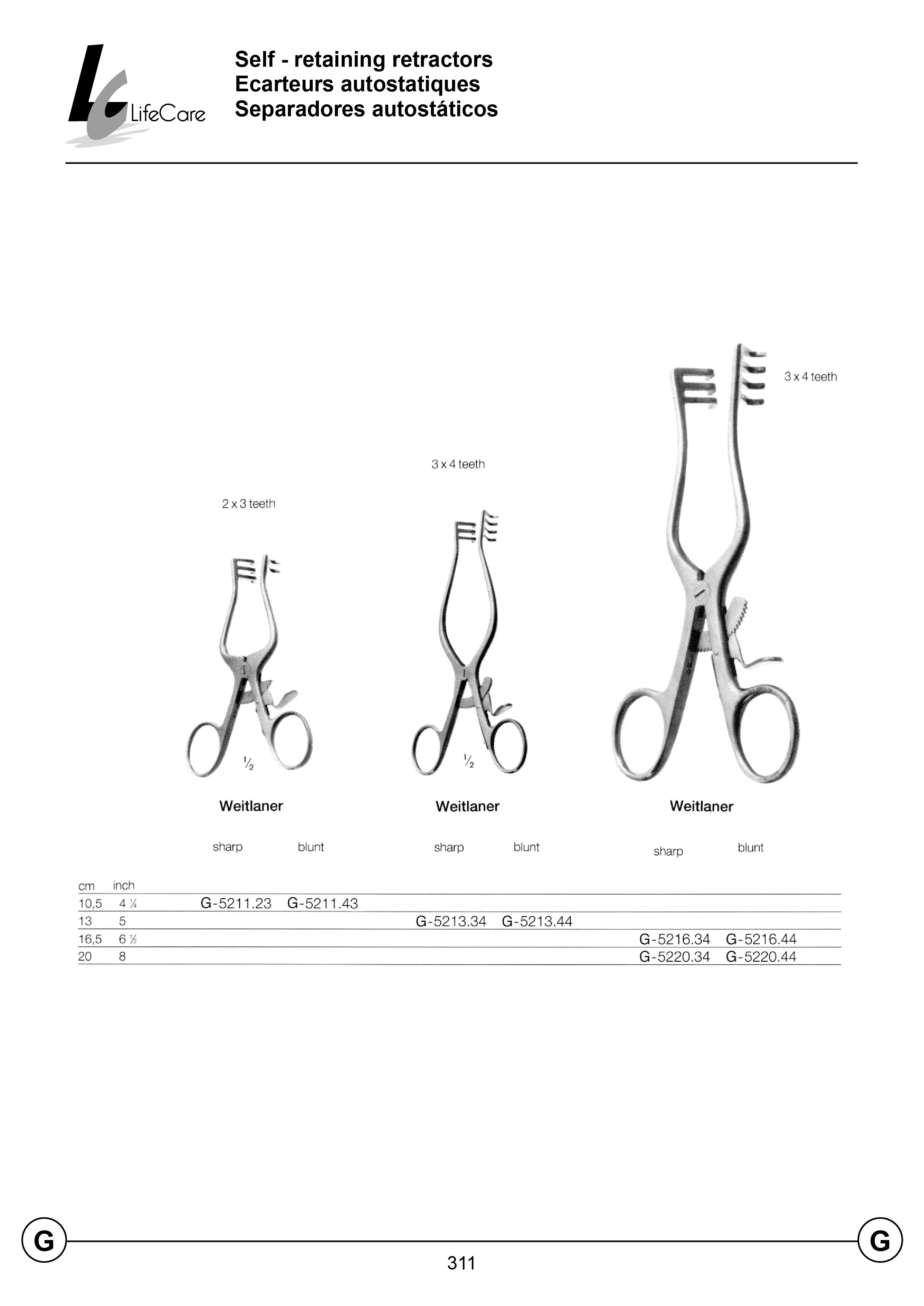 LifeCare | Self retaining Retractor