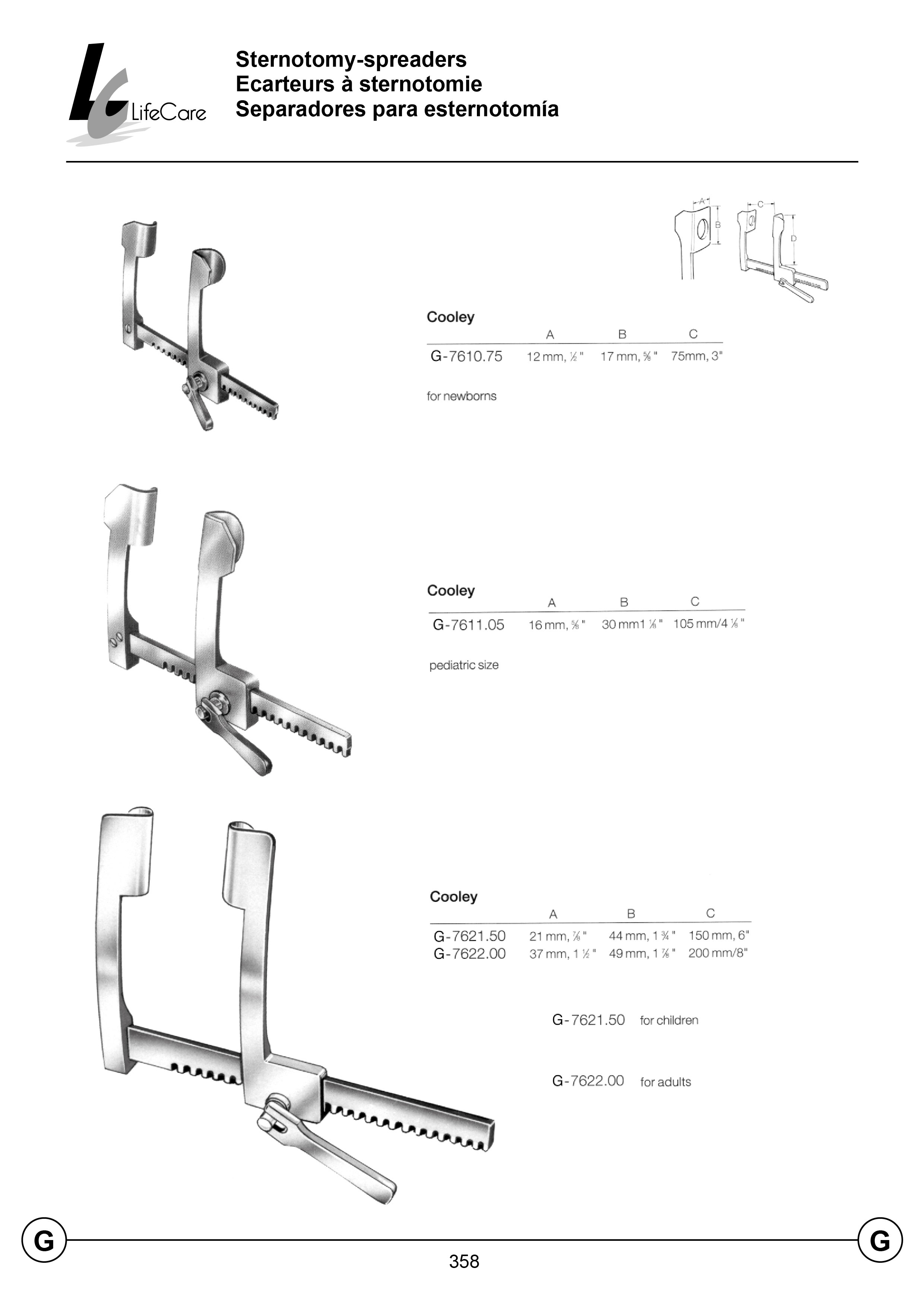 LifeCare | Sternotomy & Rib spreaders