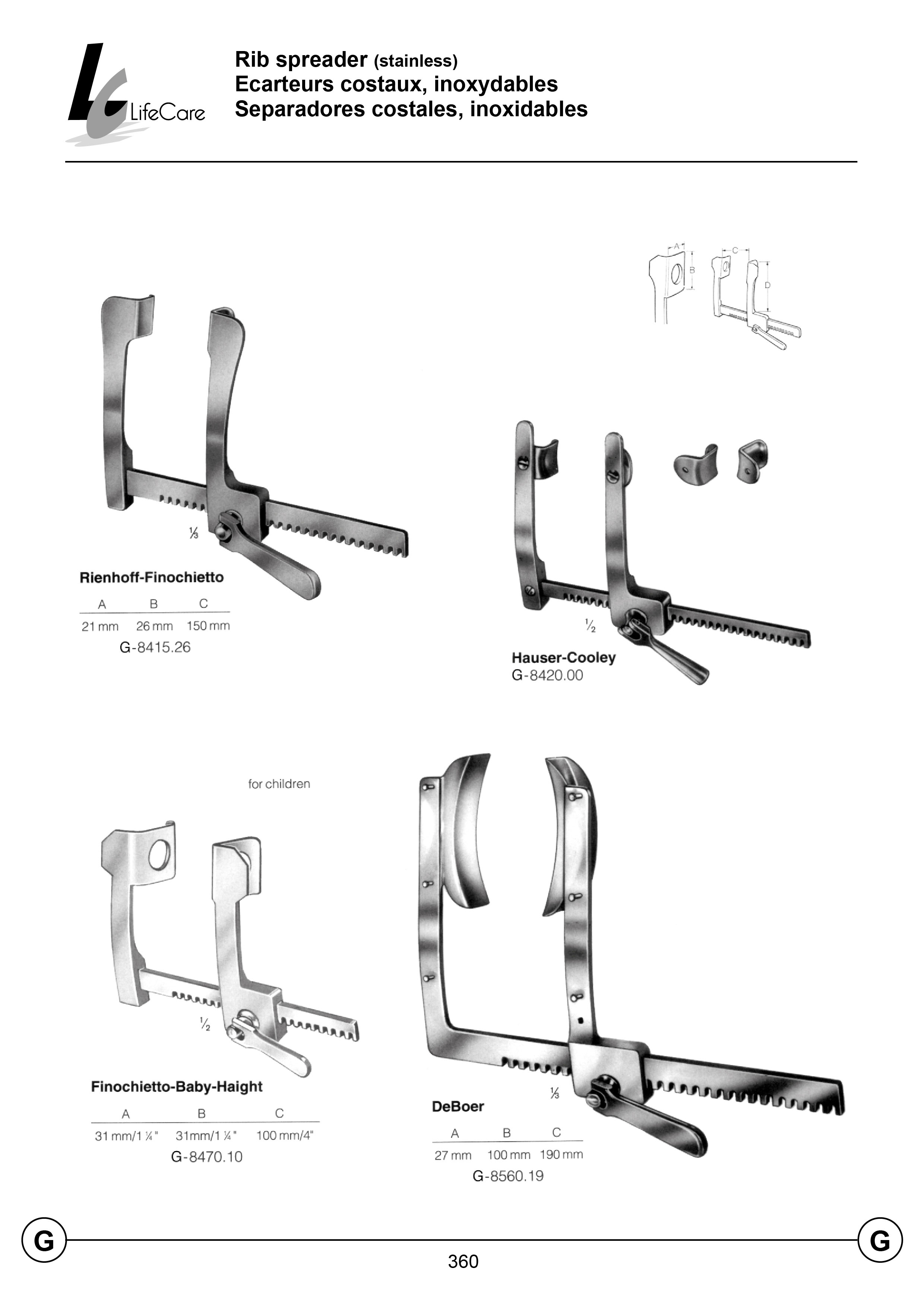 LifeCare | Sternotomy & Rib spreaders
