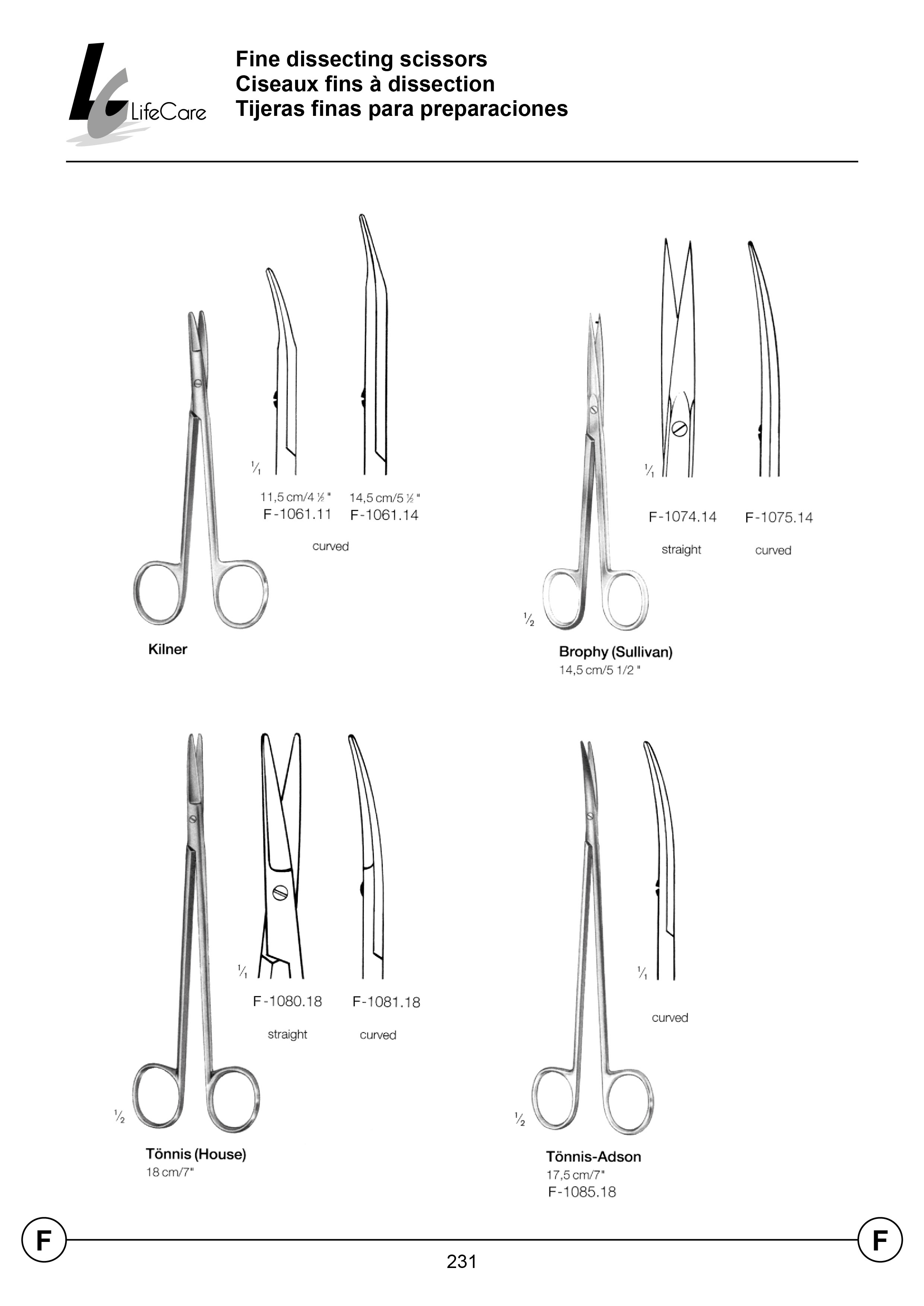 LifeCare | Fine Dissecting Scissors - ENT