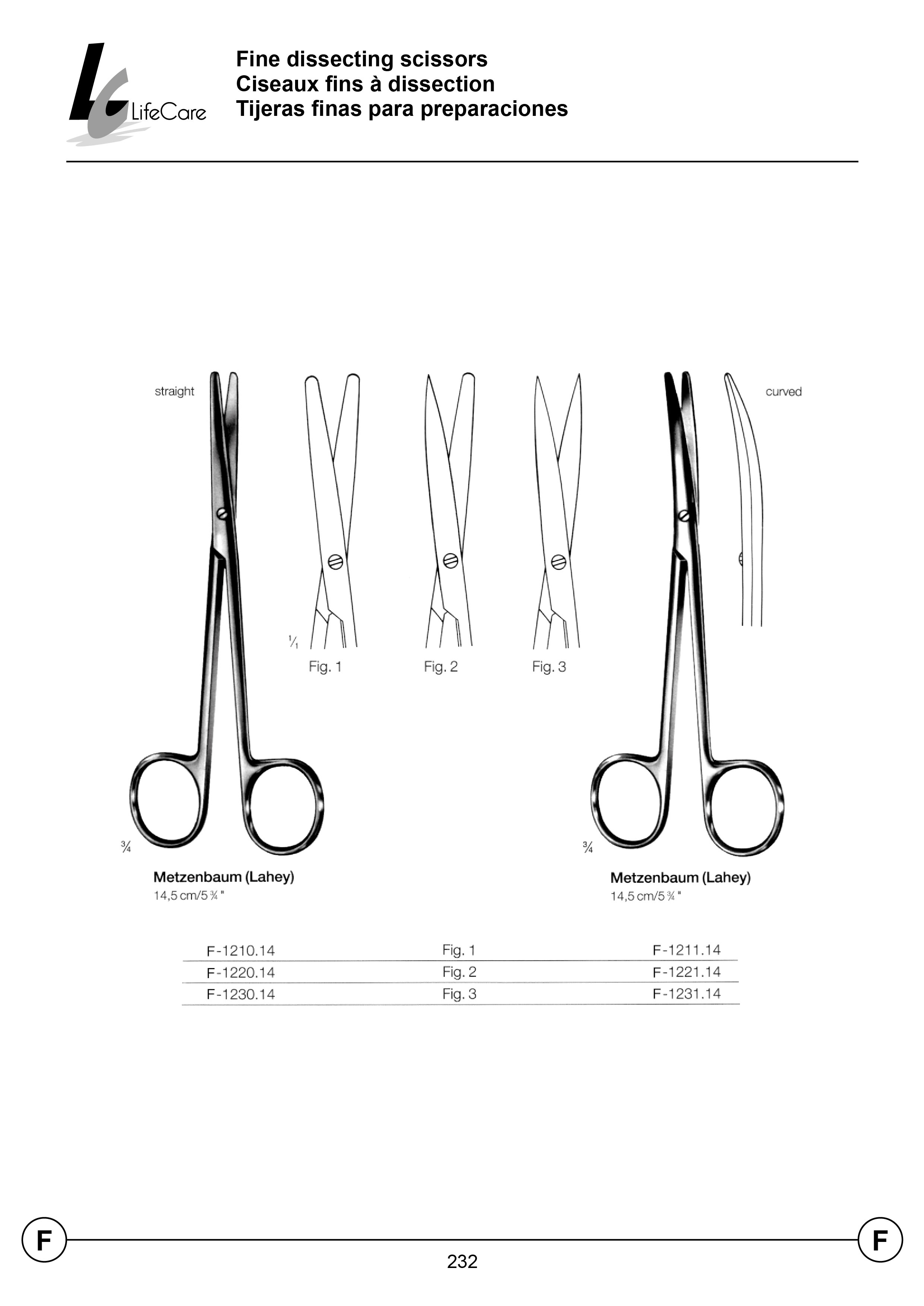 LifeCare | Fine Dissecting Scissors - ENT