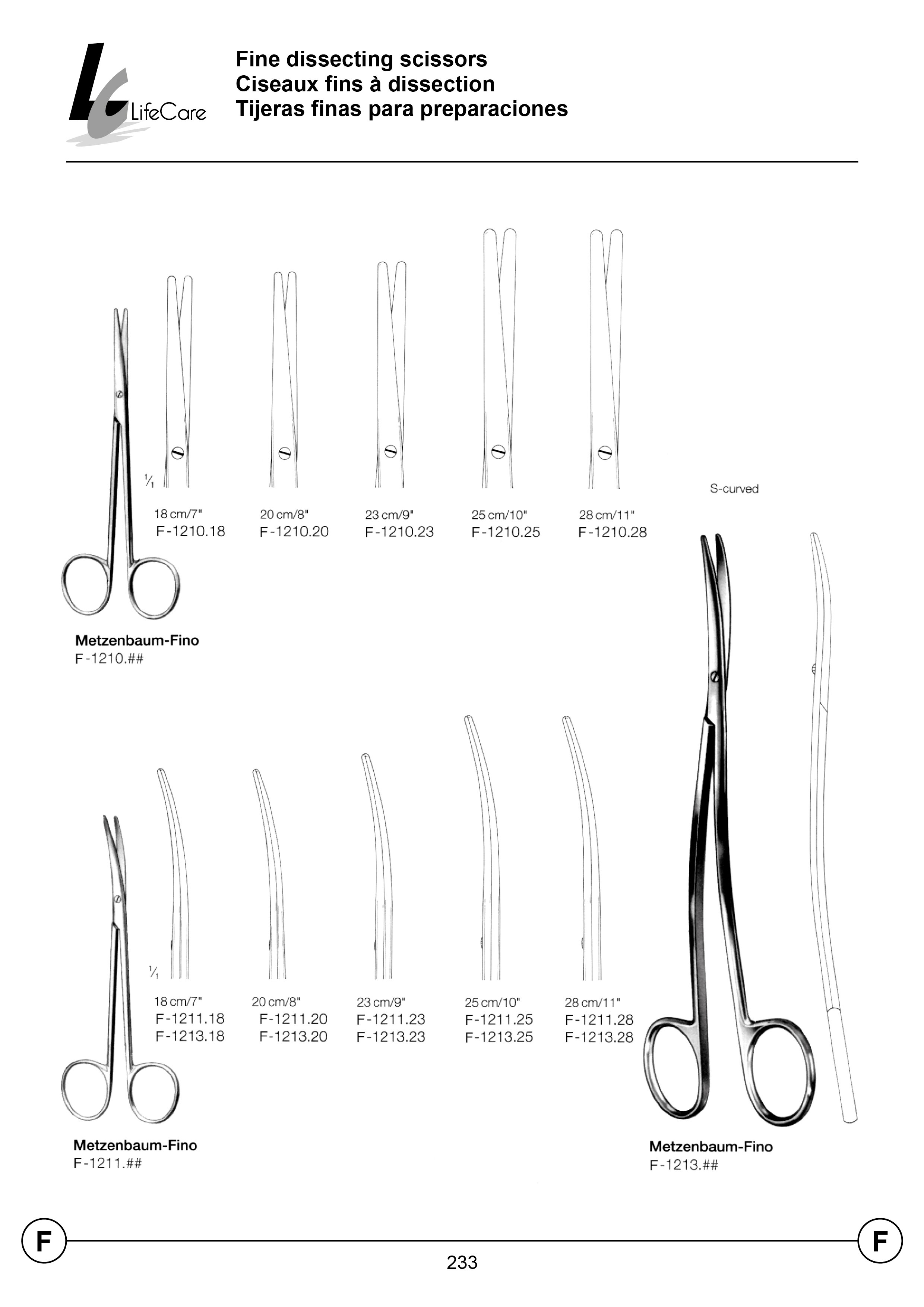 LifeCare | Fine Dissecting Scissors - ENT
