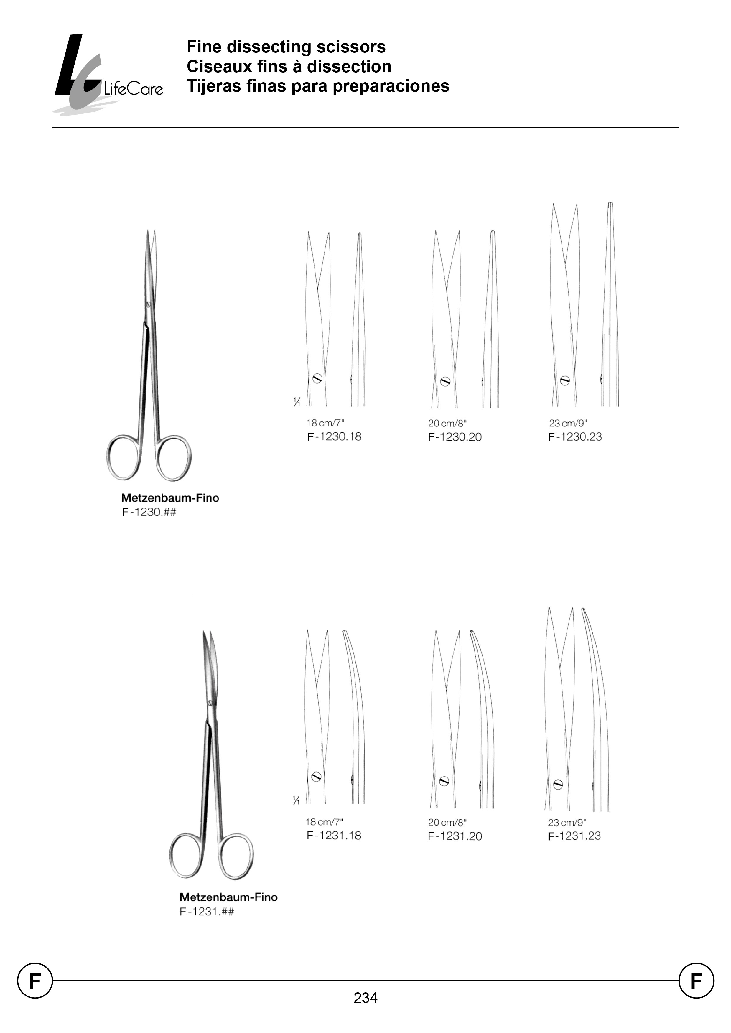LifeCare | Fine Dissecting Scissors - ENT