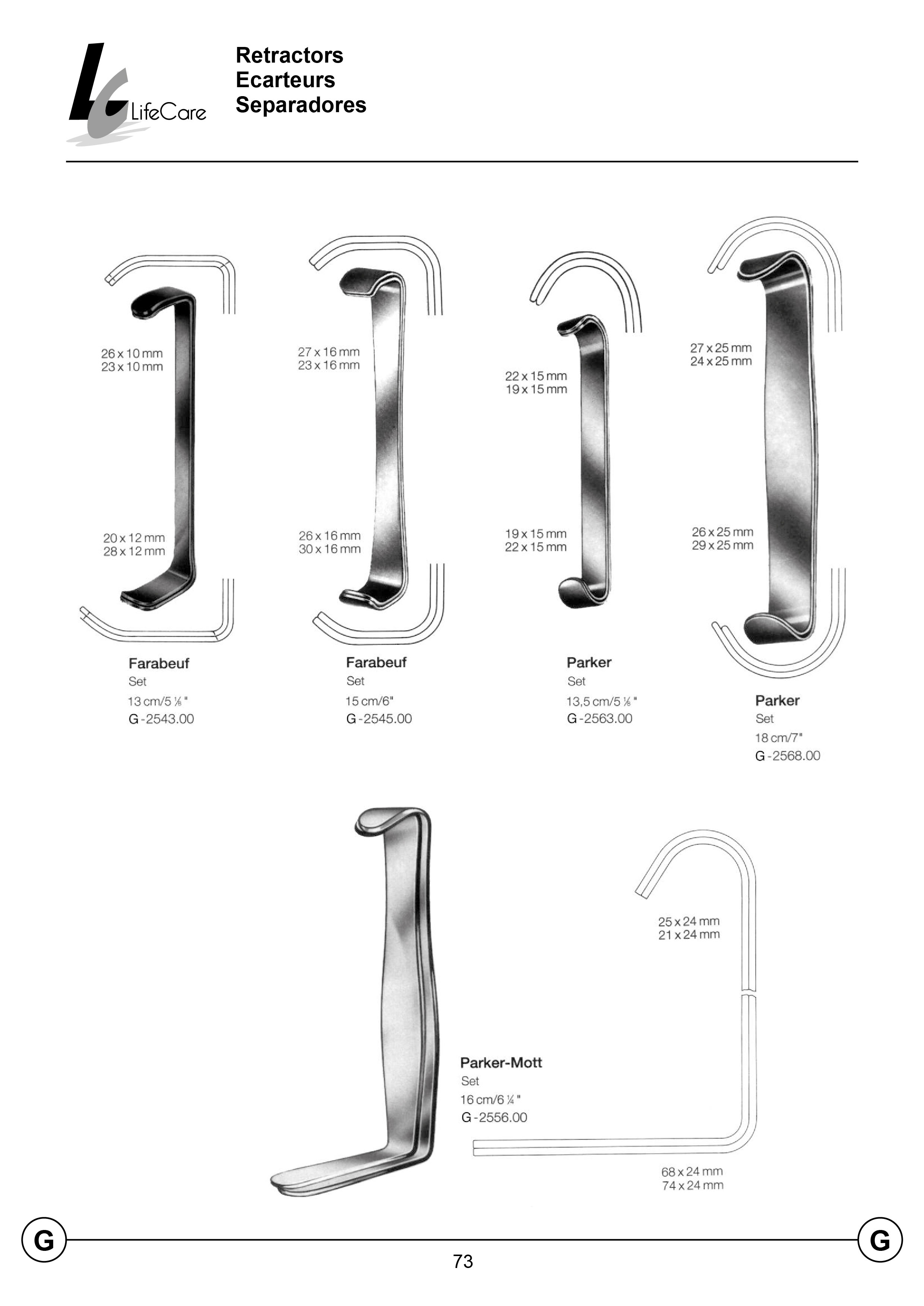 LifeCare | Retractors - Dental