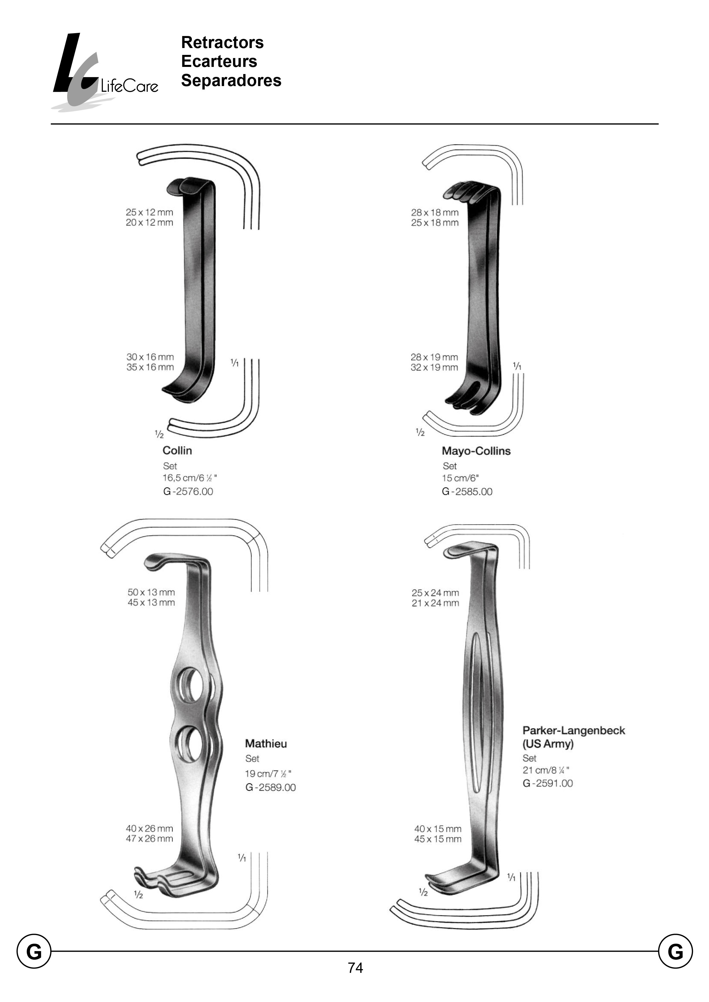 LifeCare | Retractors - Dental