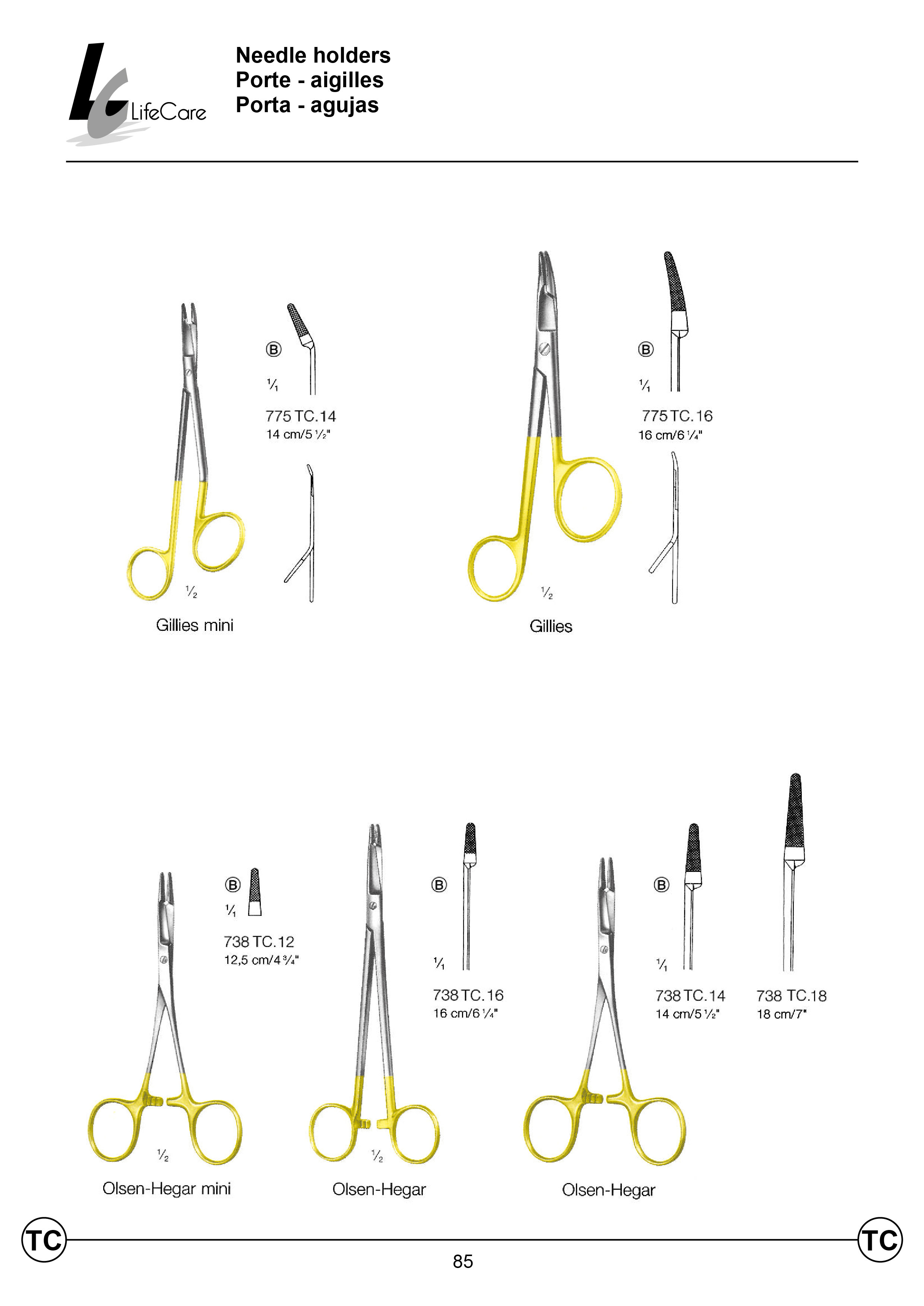 LifeCare | Instruments with TC inserts