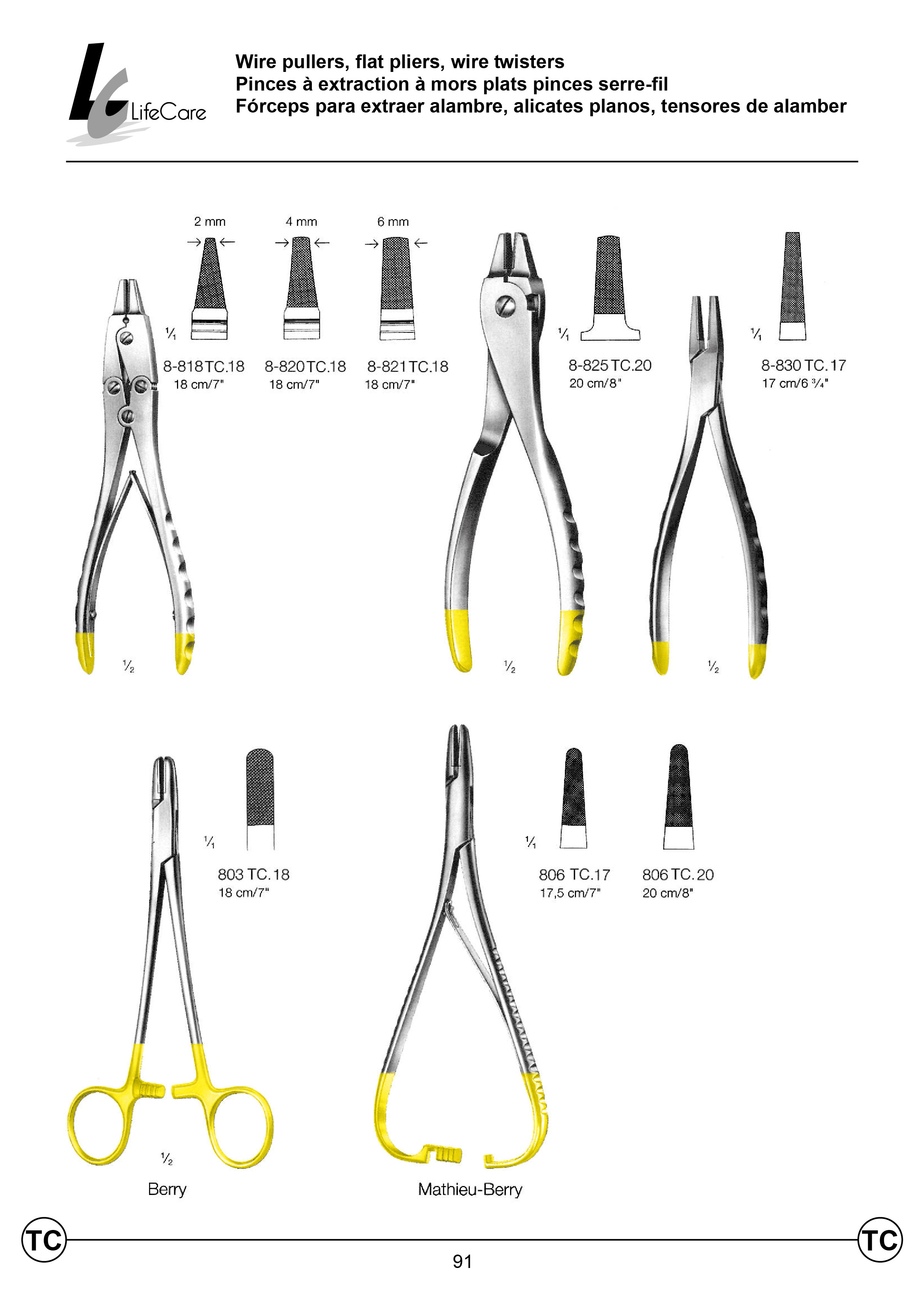 LifeCare | Instruments with TC inserts