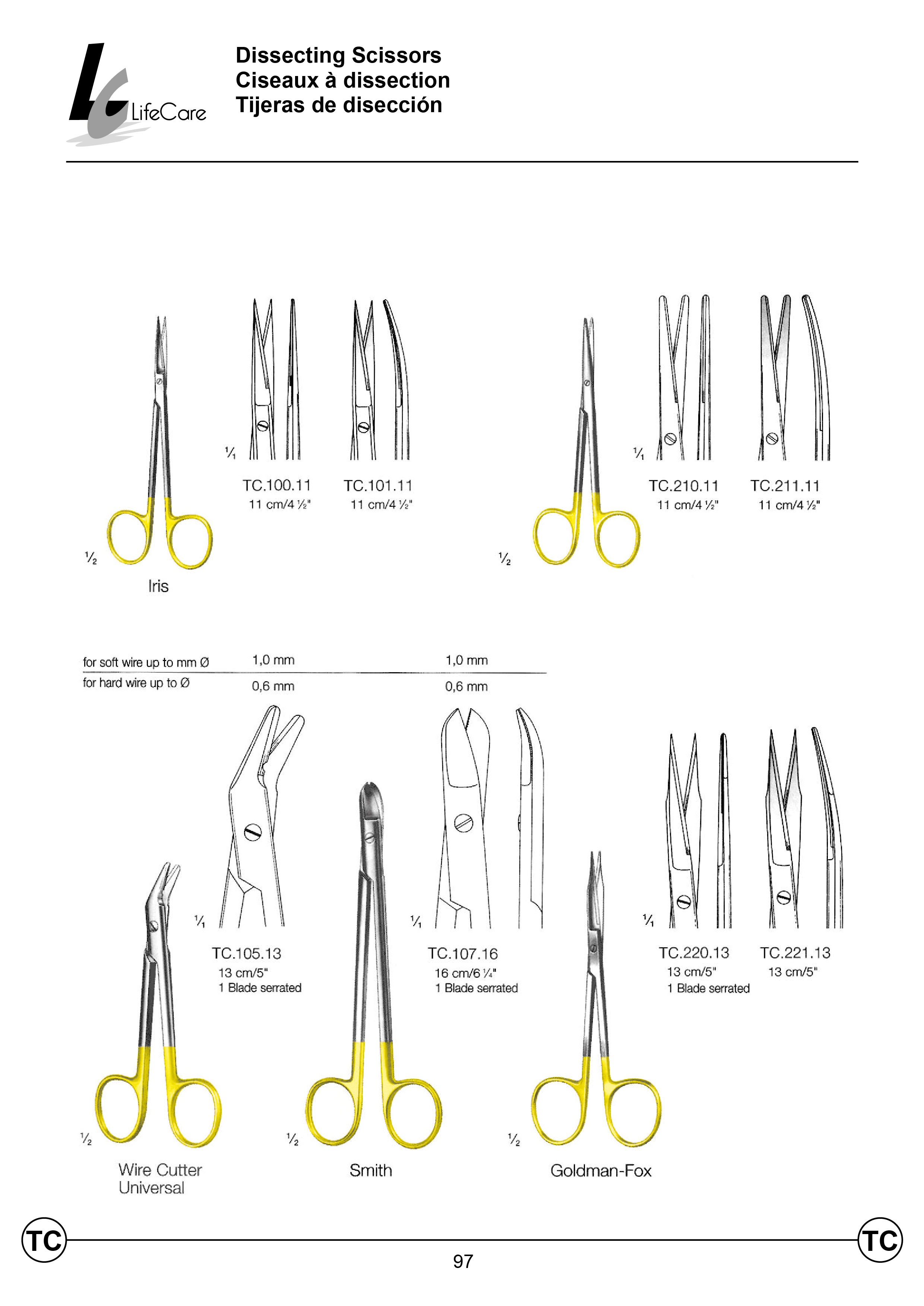 LifeCare | Instruments with TC inserts