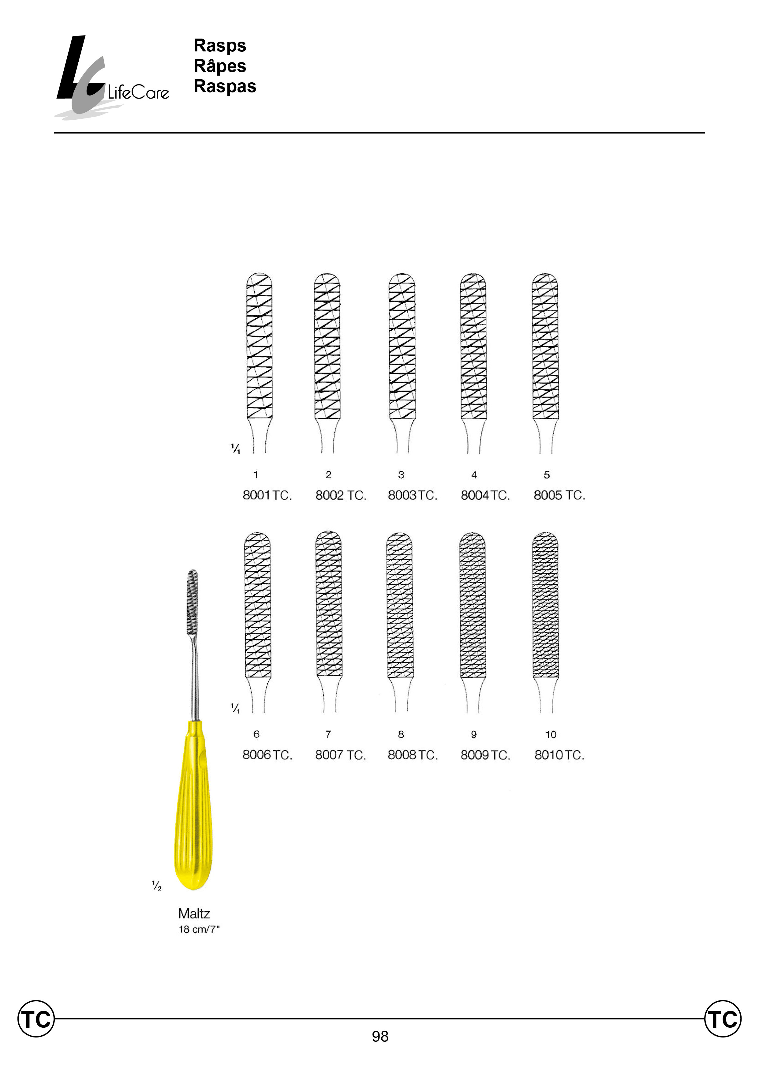 LifeCare | Instruments with TC inserts