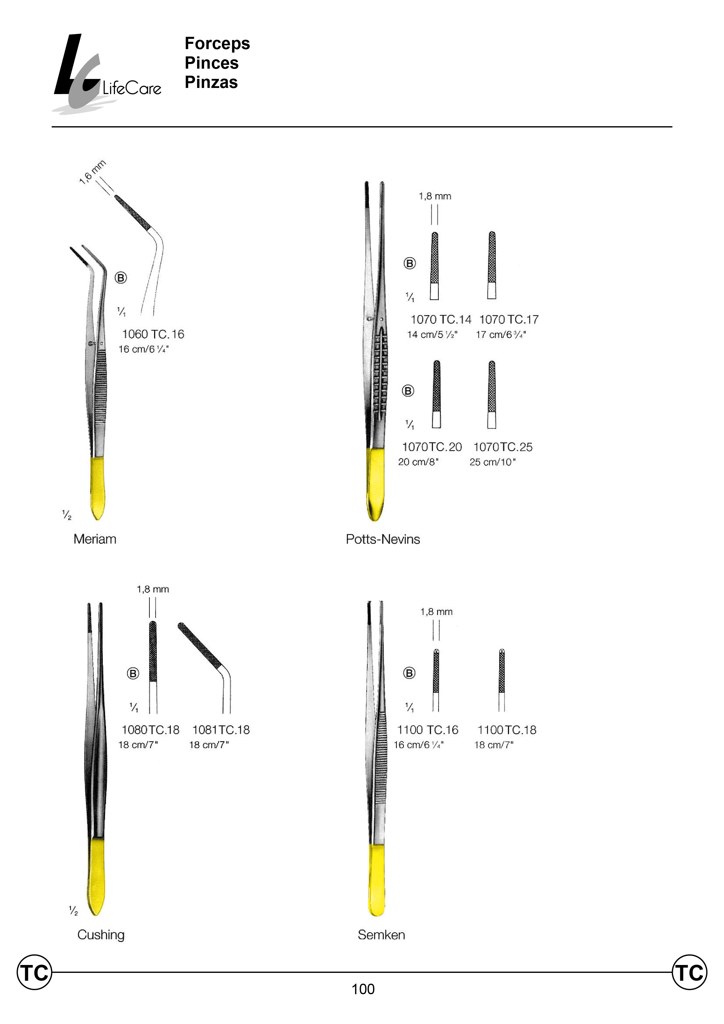 LifeCare | Instruments with TC inserts