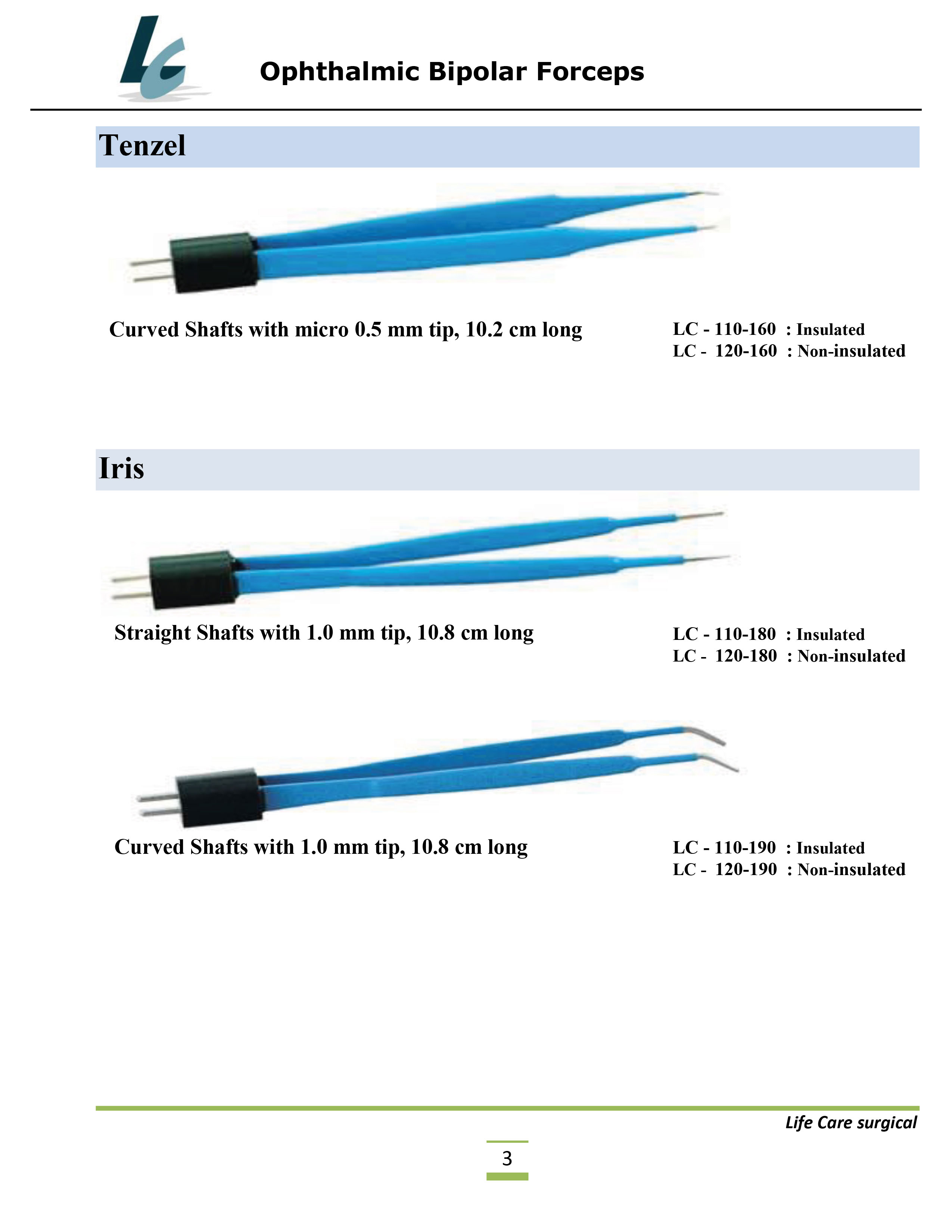 LifeCare | Ophthalmic Bipolar Forceps