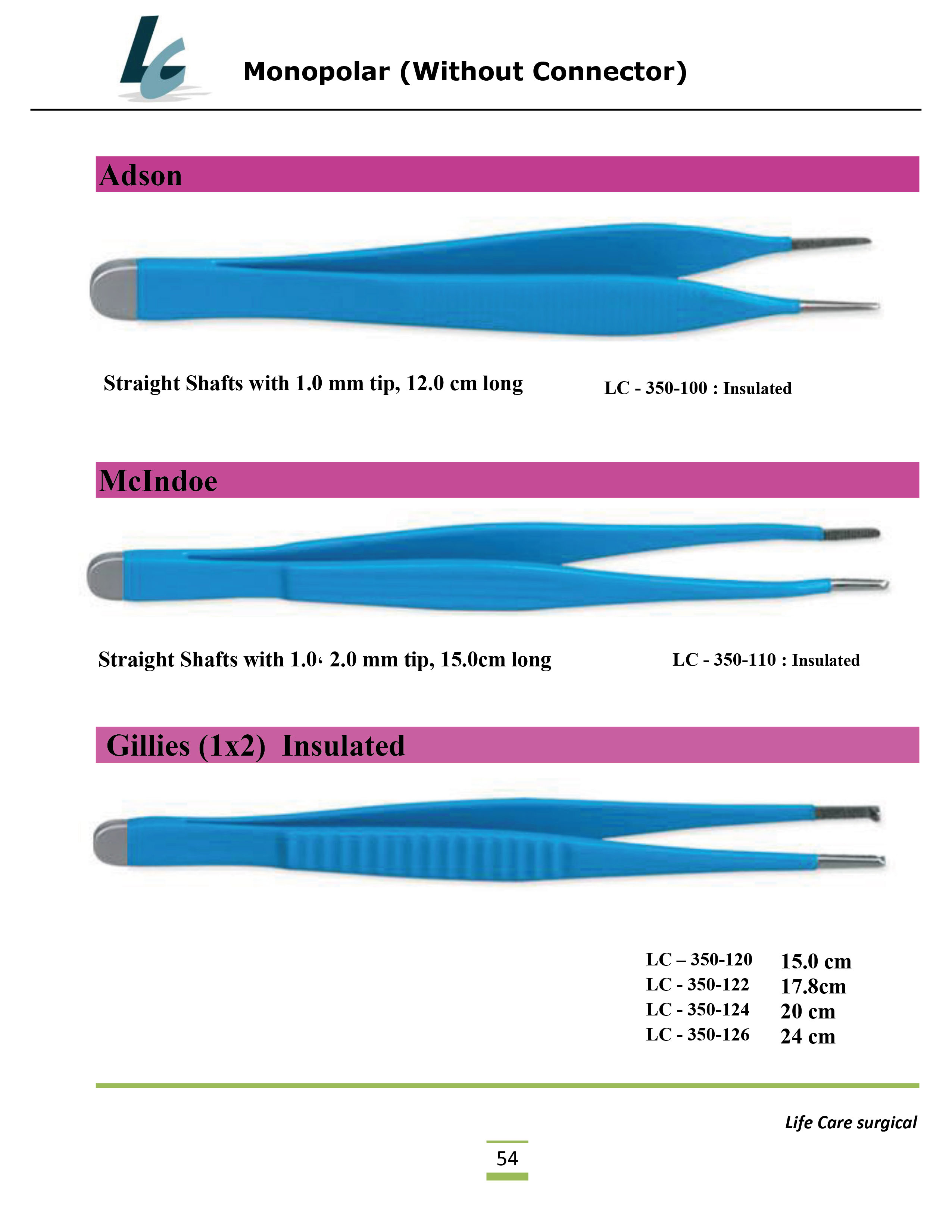 LifeCare | Electrosurgical Instruments