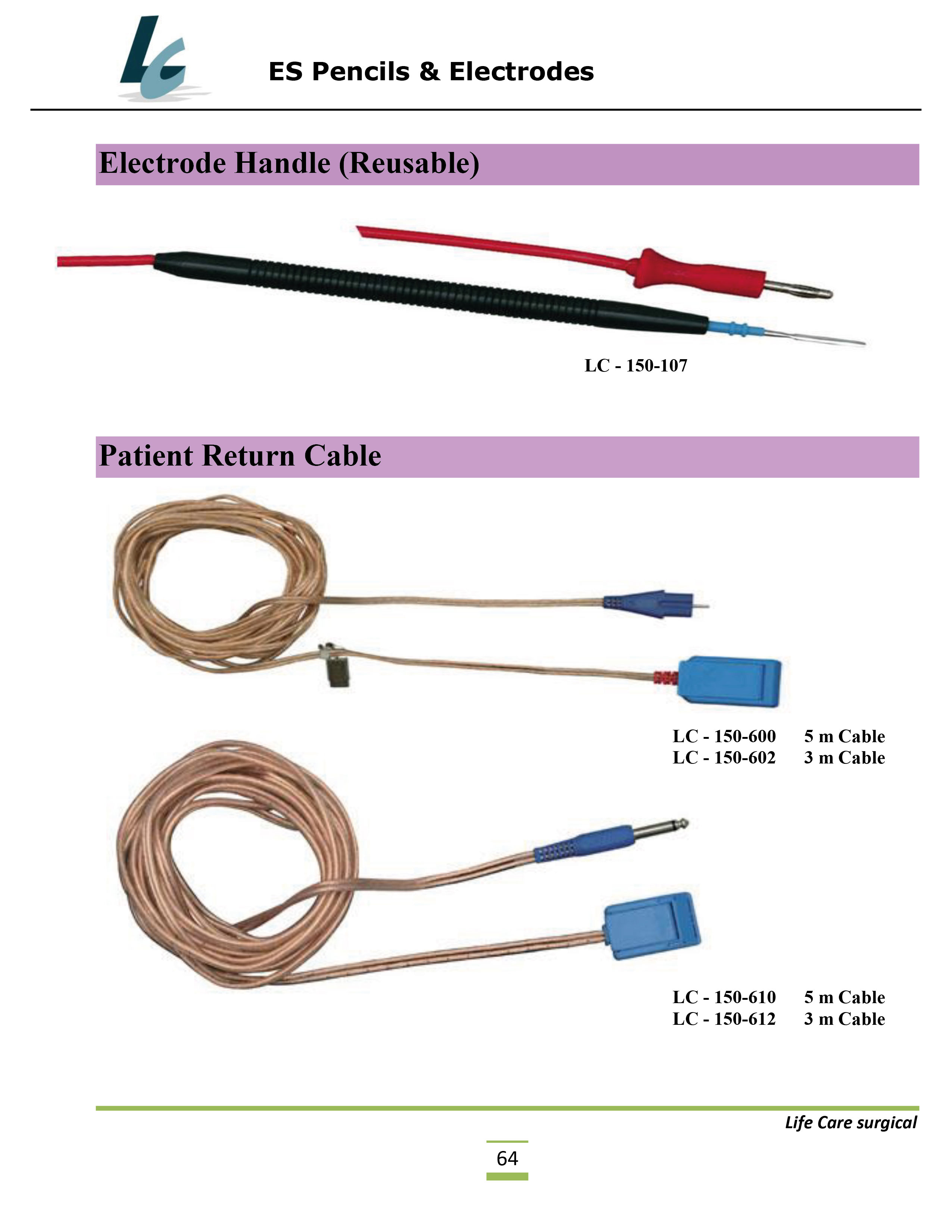 LifeCare | ES Pencils & Electrodes