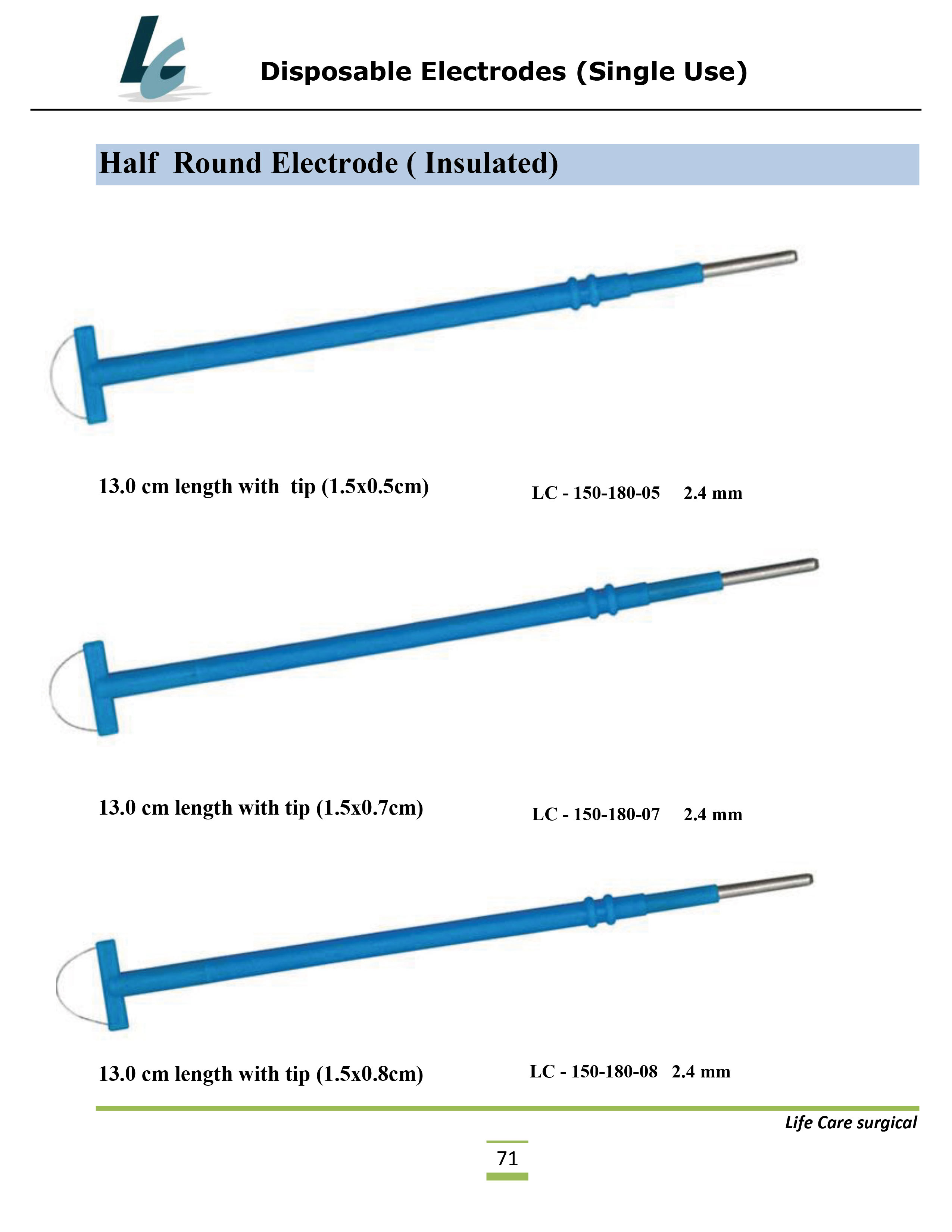 LifeCare | Disposable electrodes (Single Use)