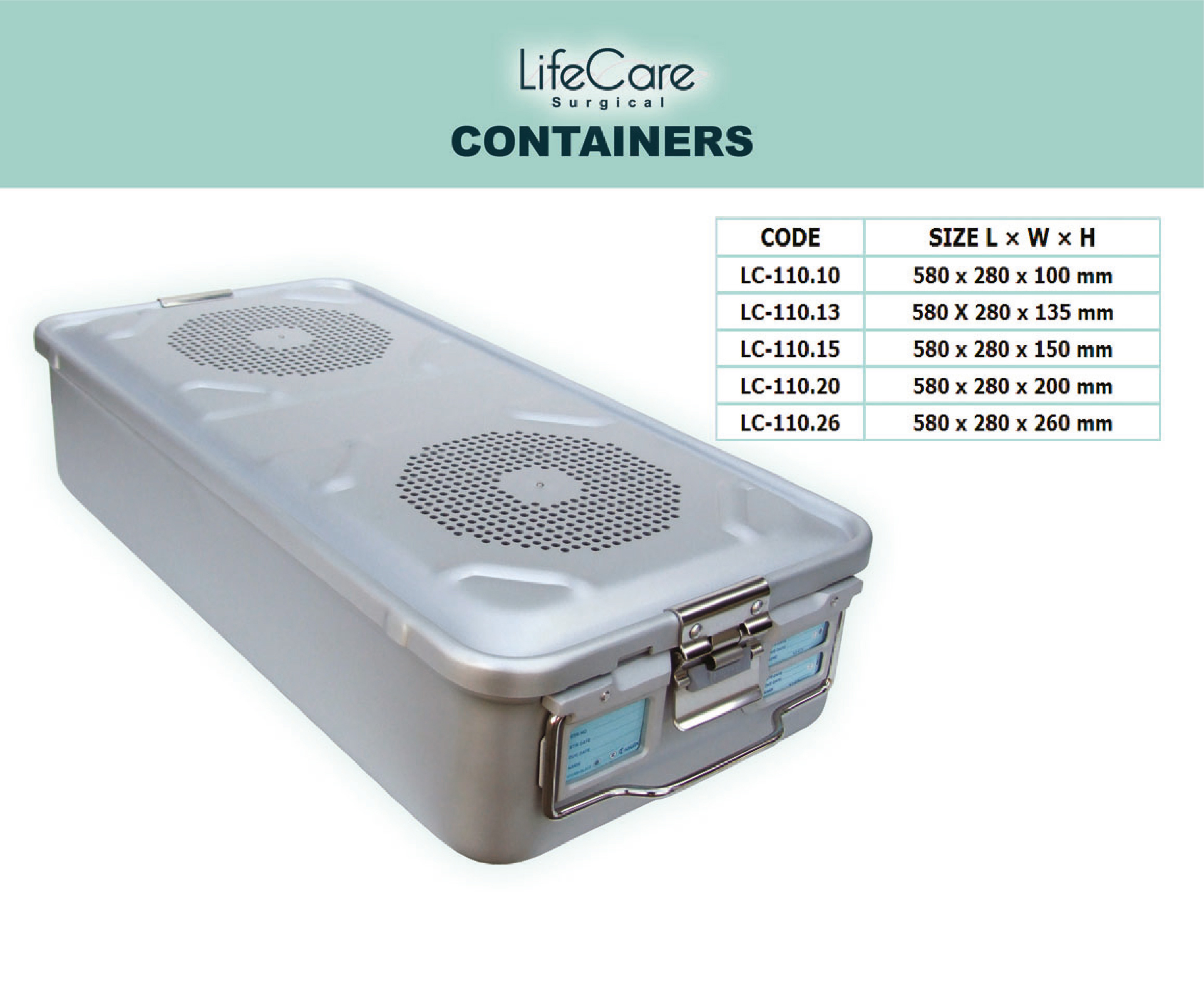 LifeCare | Steralization Containers