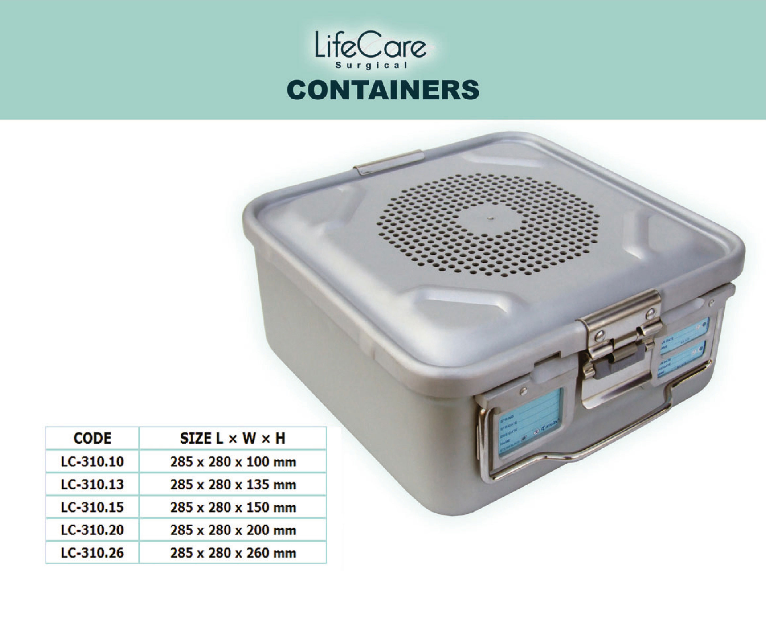 LifeCare | Steralization Containers