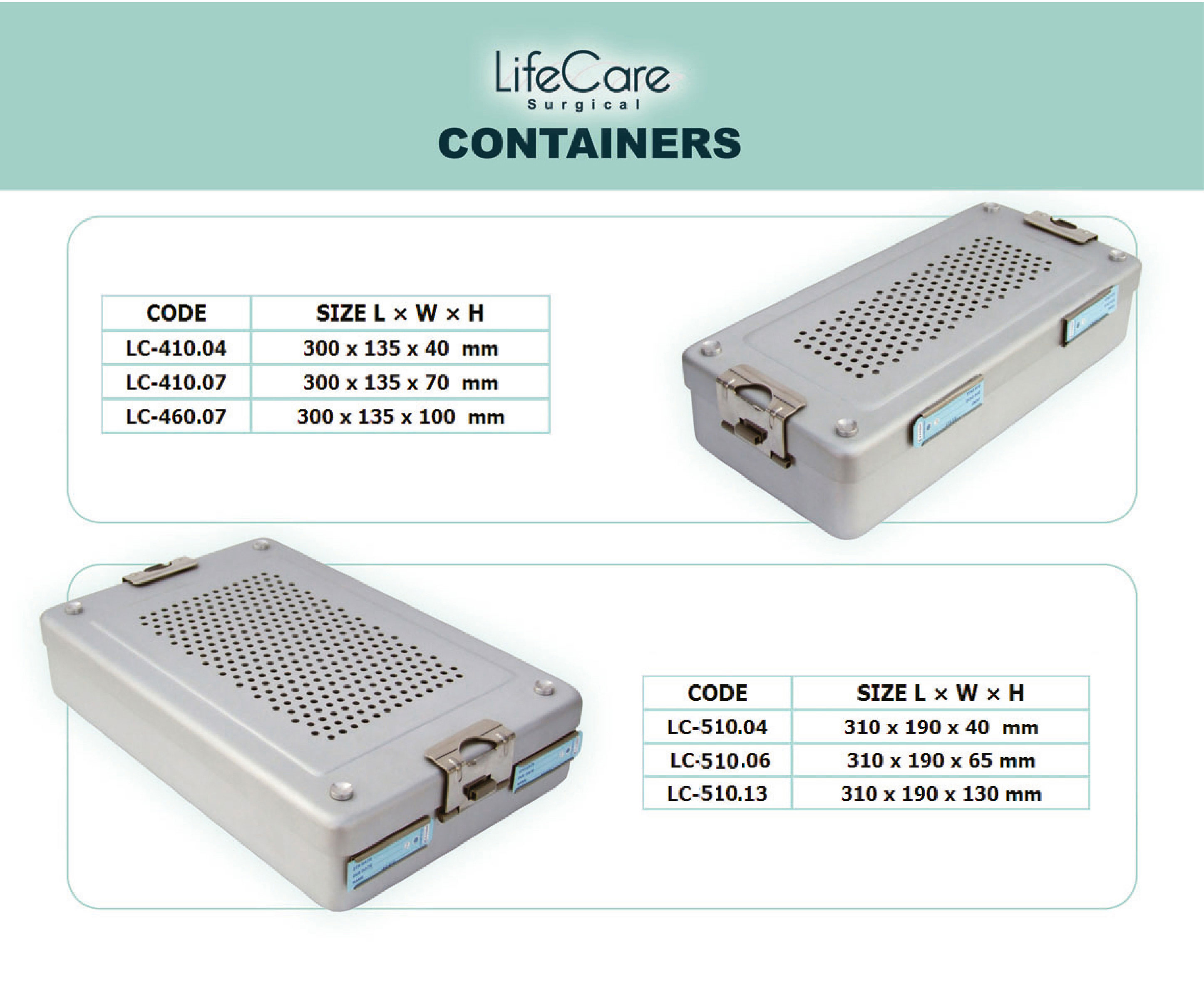 LifeCare | Steralization Containers