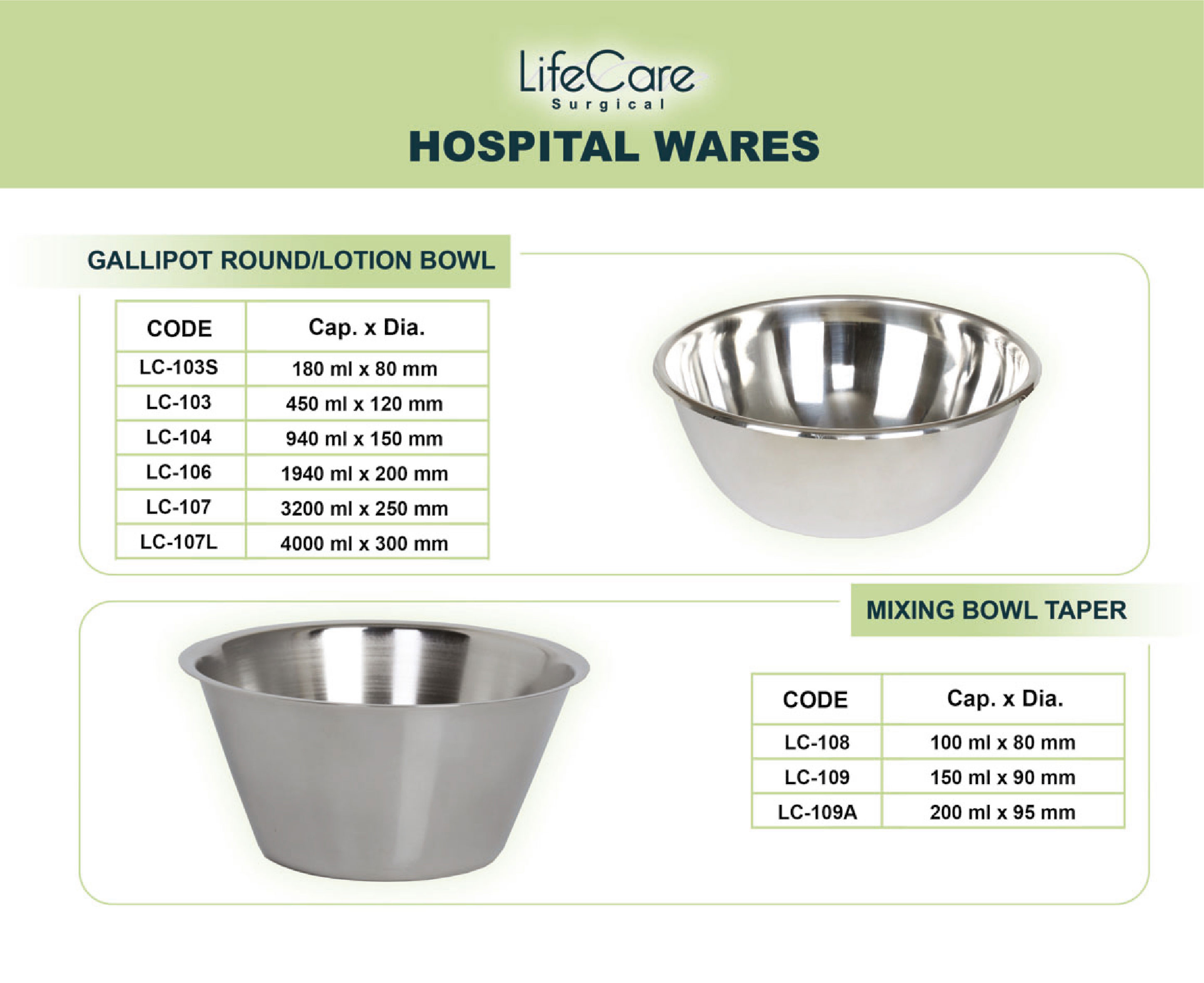 LifeCare | Hospital Wares